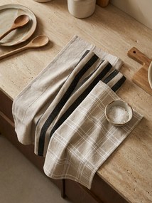 Sinsay - Sada kuchyňských utěrek 3 pack - béžová