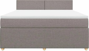 Box spring postel s matrací taupe 180x200 cm textil 3289832