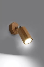 Nástěnné svítidlo SOLLUX Zeke GU10 1x40W bez zdroje dub SL.1028