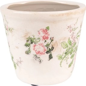 Keramický obal na květináč s růžemi Rossia S - Ø12*10 cm