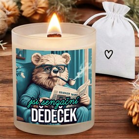 Ahome CZ Krásná svíčka s praskajícím knotem Senzační dědeček