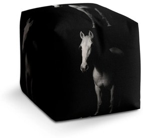 Sablio Taburet Cube Kůň ve stínu: 40x40x40 cm