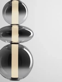LED stmívatelné černo-šedé designové svítidlo Bally