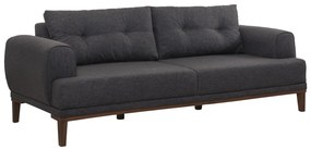 Hanah Home Třímístná pohovka BALERA s křeslem antracitová 223 cm