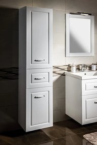 Aqualine Aqualine, FAVOLO skříňka vysoká s košem 40x184x31 cm, bílá mat, FV180
