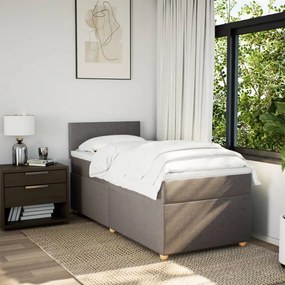 Box spring postel s matrací taupe 90x200 cm textil 3286560