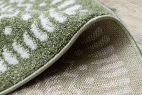 Dywany Łuszczów, Kusový koberec Napkin green kruh, 140x140 (průměr) kruh, zelená, chodba / předsíň