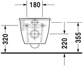 Duravit Darling New - závěsné WC 37x54 cm 2545090000