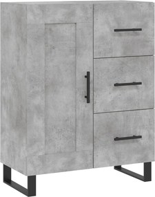 Skříň highboard betonově šedá 69,5x34x180 cm kompozitní dřevo 3190049