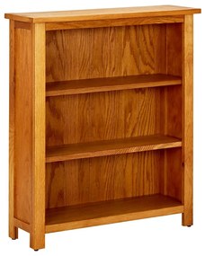 Knihovna se 3 policemi 70 x 22,5 x 82 cm masivní dubové dřevo - Default Title