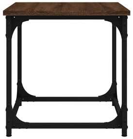 Odkládací stolek hnědý dub 40 x 40 x 40 cm kompozitní dřevo - Default Title