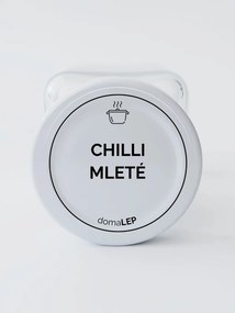 Samolepka na kořenky CHILLI MLETÉ průhledná 5 cm tučné písmo