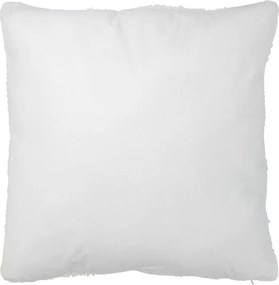 Bílý pletený polštář s výplní Twist - 45*10*45cm