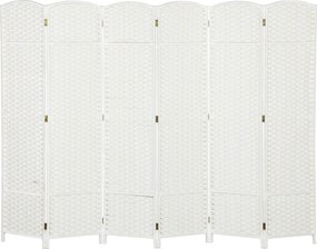 HOMCOM 6-panelový rozdělovač místností 240x170 cm skládací dělicí stěna pro obývací pokoj, ložnici a kancelář