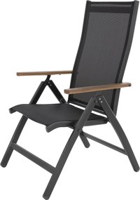 Doppler EXPERT antracit Wood Plus - zahradní hliníková souprava 6+1
