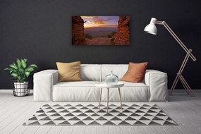 Obraz na plátně Skála Mraky Nebe Krajina 120x60 cm