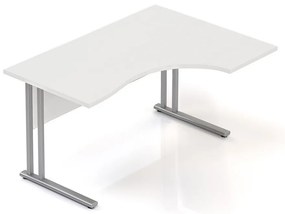 Ergonomický stůl Visio 140 x 100 cm, pravý, bílá
