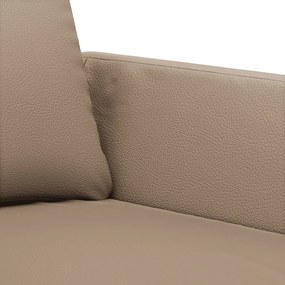 2dílná sedací souprava s poduškami cappuccino umělá kůže 3201764