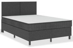 Postel boxspring šedá textil 180 x 200 cm 287466