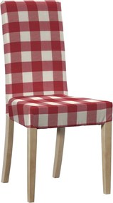 Potah na židli IKEA  Harry, krátký barva červená látka vzorované
