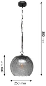 Lustr na lanku MARILLA 1xE27/15W/230V