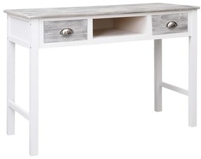 Psací stůl šedý 110 x 45 x 76 cm dřevo - Default Title