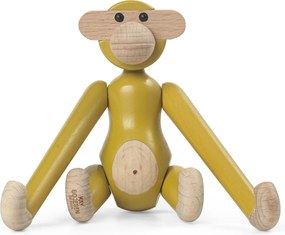 Figurka Kay Bojesen opice dřevěná mini žlutá