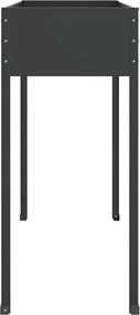Zahradní truhlík antracitový 100,5x40,5x90 cm pozinkovaná ocel 152263