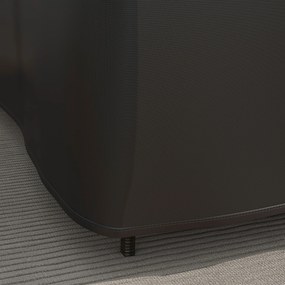 Ochranný kryt na zahradní nábytek Vodotěsný kryt ve tvaru L na rohovou pohovku, anti-UV 250 x 250 x 79 cm Černá barva