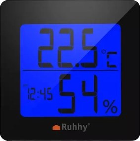Digitální hodiny s teploměrem a vlhkoměrem