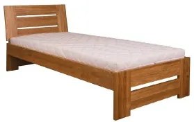 Drewmax Dřevěná postel LK282 100x200 dub brendy