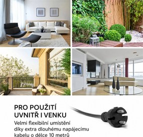 Blumfeldt Golden Orchid zahradní fontána čerpadlo 5W IPX8 pro vnitřní i venkovní použití mosazný vzhled