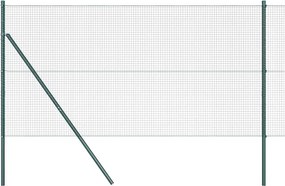 Zemní upevnění svařované drátěné ploty 10 x 1,2 m Zelená 3351696