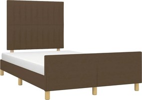 Rám postele bez matrací tmavě šedá 120x190 cm textil 3270530