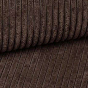 Tmavě hnědá sedací souprava do U SMART COSARO 295x140 cm