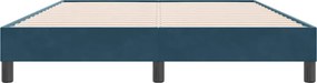 Postel Box Spring bez matrace tmavě modrá 160x220 cm samet 3315883