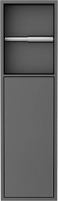 Sapho - Podomítkový držák toaletního papíru Denbo, gun metal 1301-60B