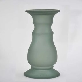 Svícen|váza 30cm, ABRIL, zelená matná|Vidrios San Miguel|Recycled Glass