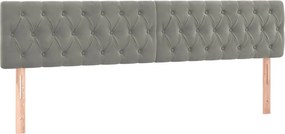 Box spring postel s matrací světle šedá 120x190 cm samet 3270013