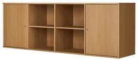 Nízká závěsná komoda v dekoru dubu v přírodní barvě 176x61 cm Mistral – Hammel Furniture