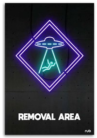 Gario Obraz na plátně Neonová pozornost mimozemšťanů - Rubiant Rozměry: 40 x 60 cm