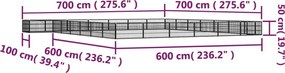 vidaXL 28panelová ohrádka pro psy černá 100 x 50 cm práškovaná ocel [3115981]