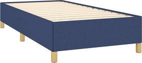 Box spring postel s matrací modrá 80x200 cm textil 3128643