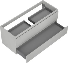 Mexen Orio, koupelnová skříňka 120 cm, 2 zásuvky, šedá matná, 91A10-12047-2-BFF62