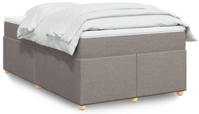 Box spring postel s matrací taupe 120x190 cm textil 3285363
