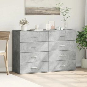 Příborníky 2 ks betonově šedé 60 x 39 x 80 cm kompozitní dřevo 3276626