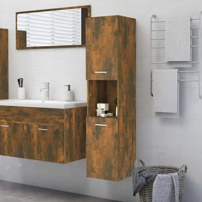 vidaXL Koupelnová skříňka 30 x 30 x 130 cm dřevotříska [805001] Barva: Bílá