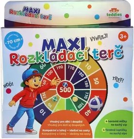 TEDDIES Terč na suchý zip Maxi / Rozkládací / O 70 cm / 4 míčky