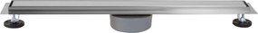Rea Neox Pro, odtokový sprchový žlab 50 cm, broušená ocel, REA-G0988