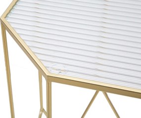 Sada odkládacích stolků Camillus 50 cm zlatá